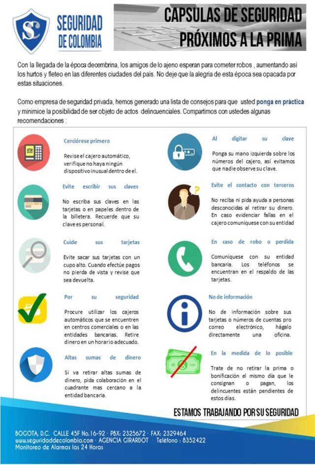 Tips de seguridad – Seguridad de Colombia
